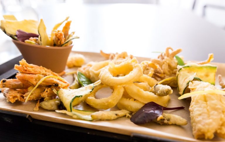 Pesce fritto con farina di riso - Rivamar